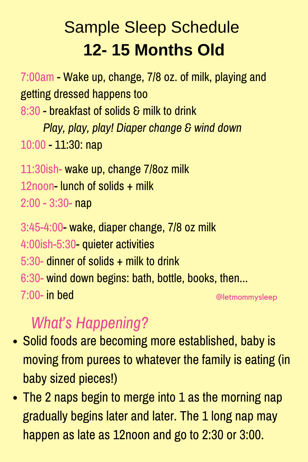 All the Infant Sleep Schedules in One Place - Let Mommy Sleep Blog