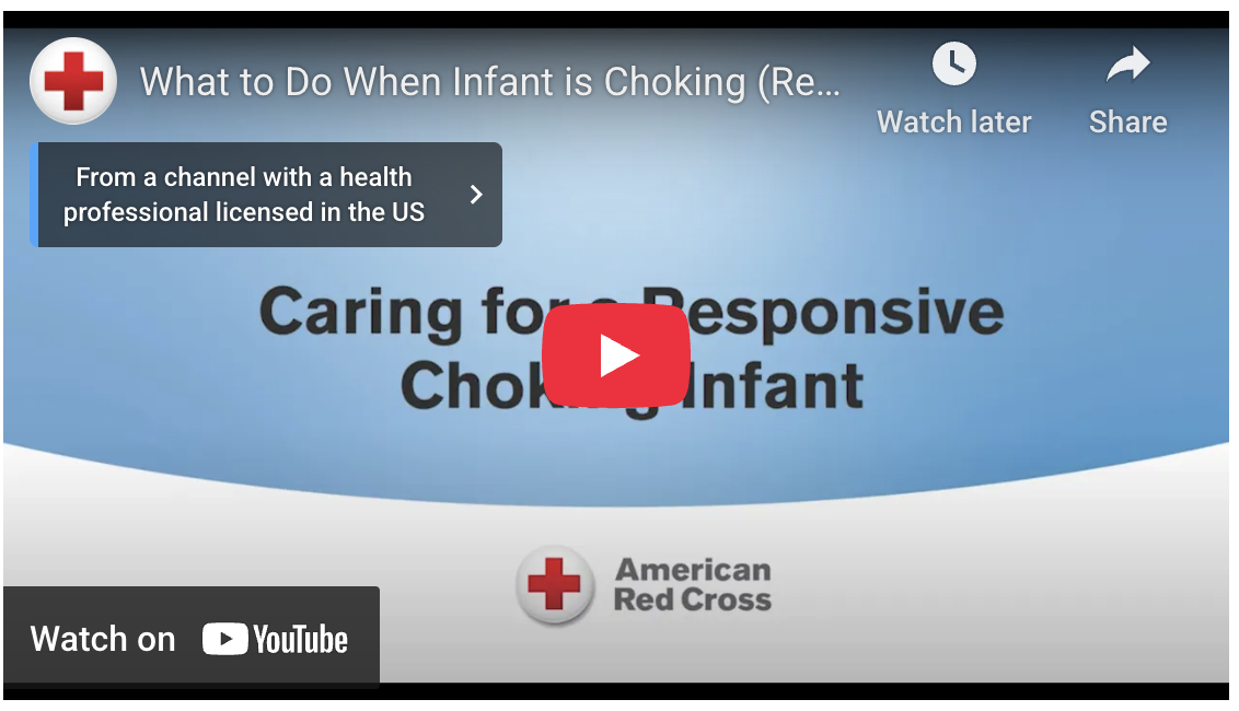 Choking First Aid for Infants - Let Mommy Sleep Blog