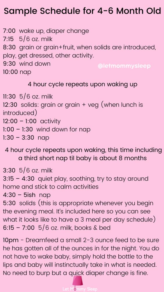 Sample Schedule For A 5 6 Month Old Baby Let Mommy Sleep Blog Sample Schedule For A 5 6 Month Old Baby Let Mommy Sleep Blog